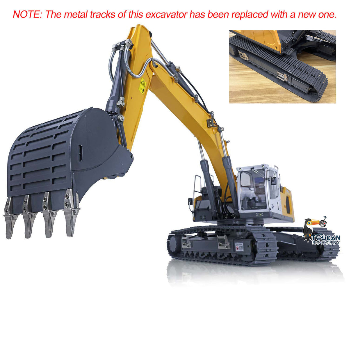 XDRC 1/14 945 Metal RC Hydraulic Excavator Remote Control Digger Assem ...