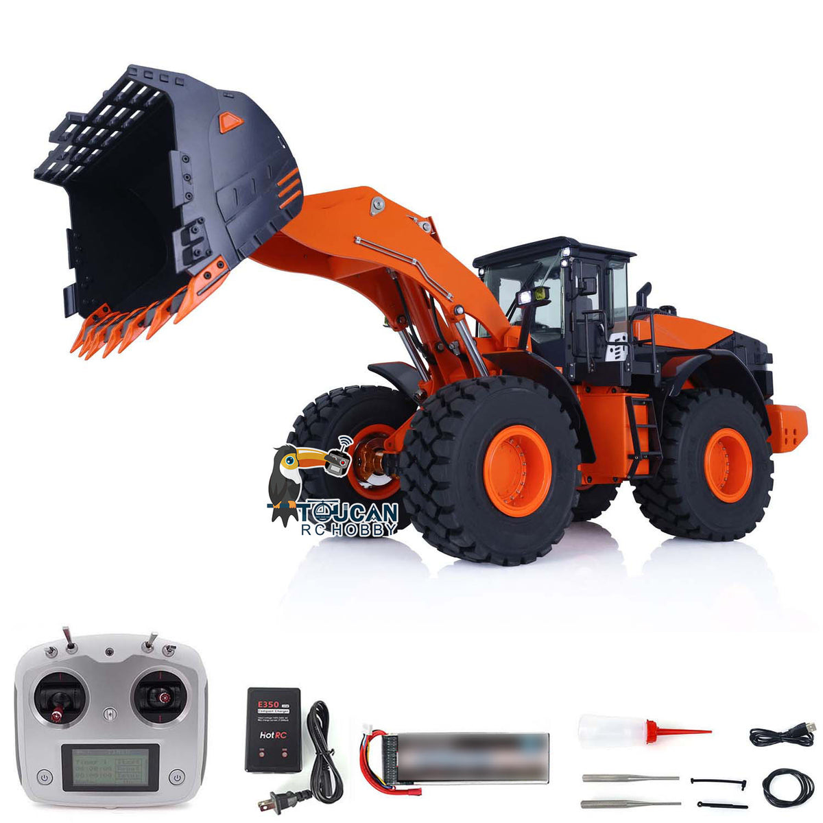 1/14 JDM 198 RC Hydraulic Loader RTR ZW370 Construction Vehicles Paint ...