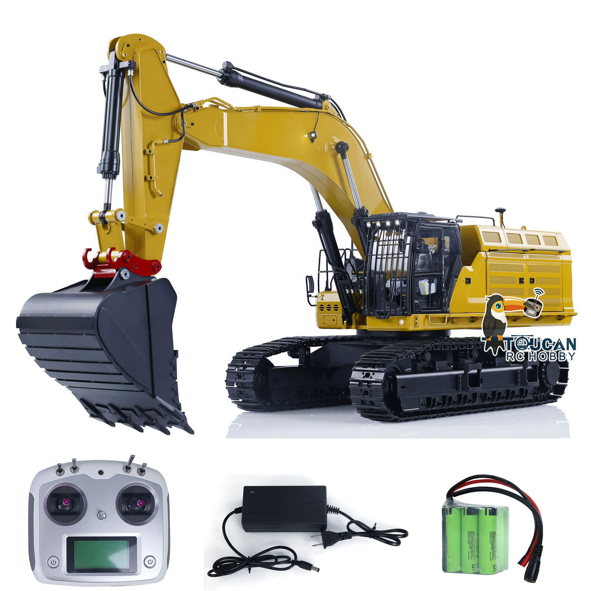 Metal 1/14 RC Hydraulic Mining Excavator 374F Radio Control Constructi ...
