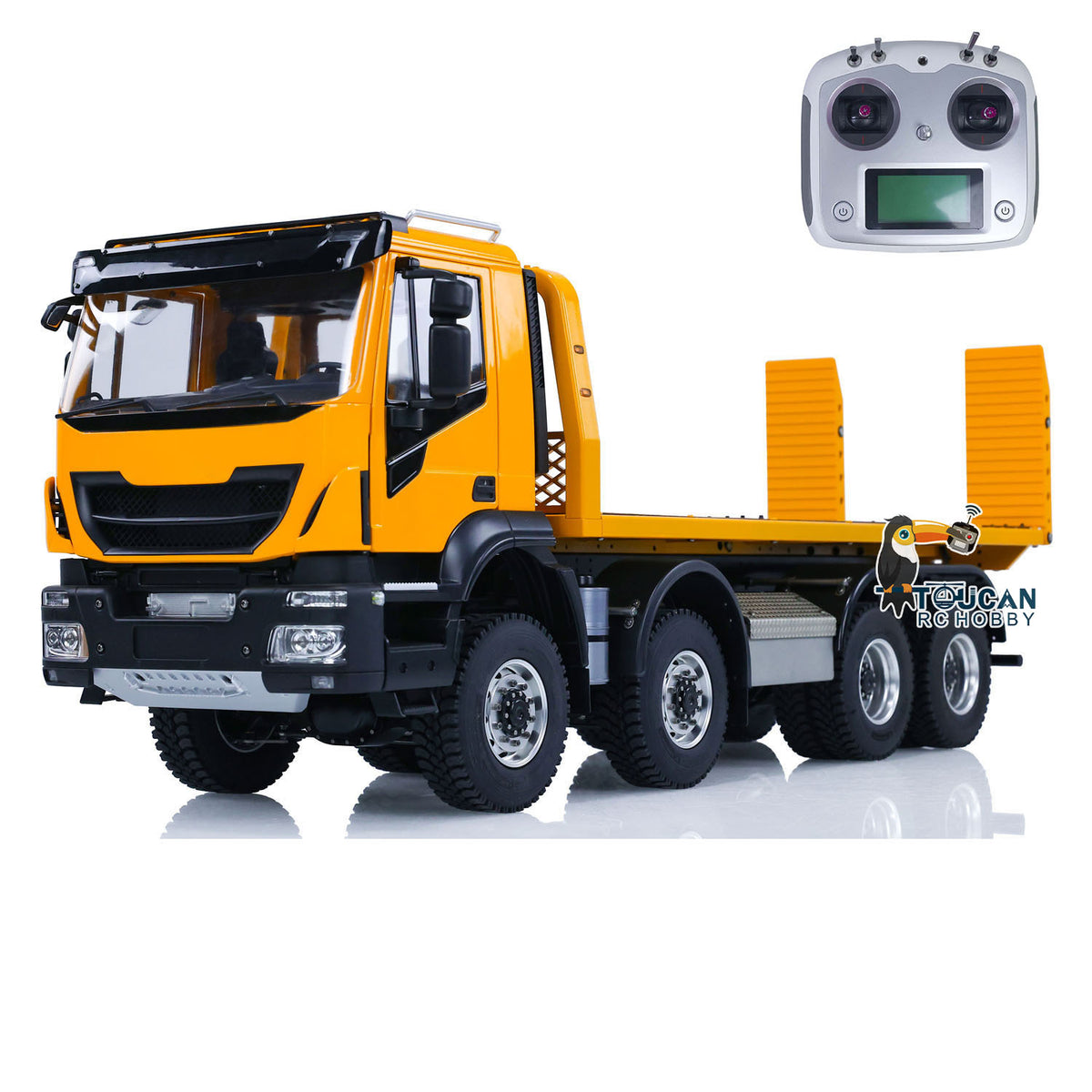 1/14 8x4 Metal RC Hydraulic Wrecker Truck Remote Control Rescue Vehicl ...