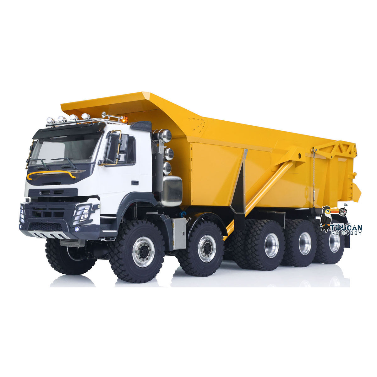 JDM 219 1/14 Metal Radio Controlled Hydraulic Dumper Truck 10X10 10X6 ...