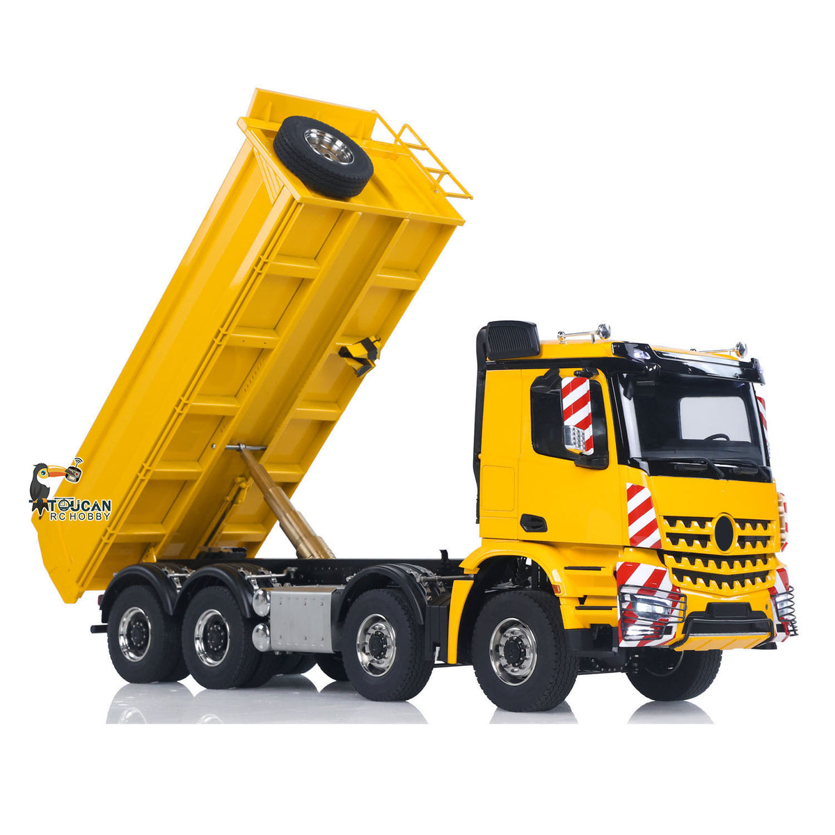 8x8 Hydraulic RC Dump Truck 1/14 Metal Remote Control Tipper Dumper Ca ...