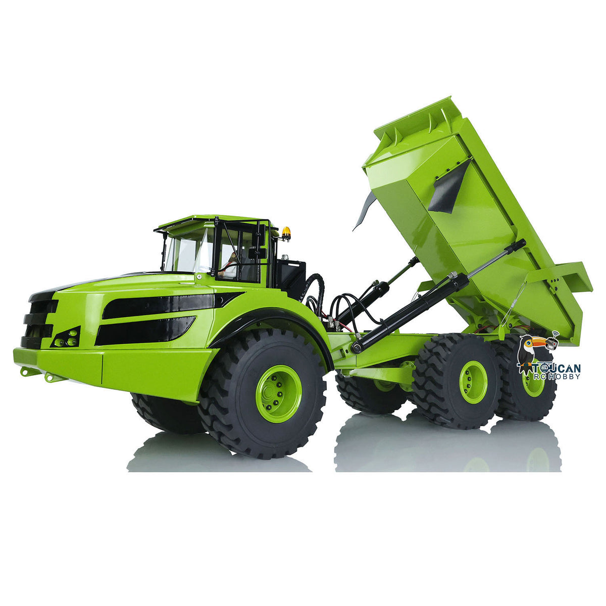 XDRC Metal 6X6 RC Hydraulic Articulated Truck 1/14 Scale Remote Contro ...