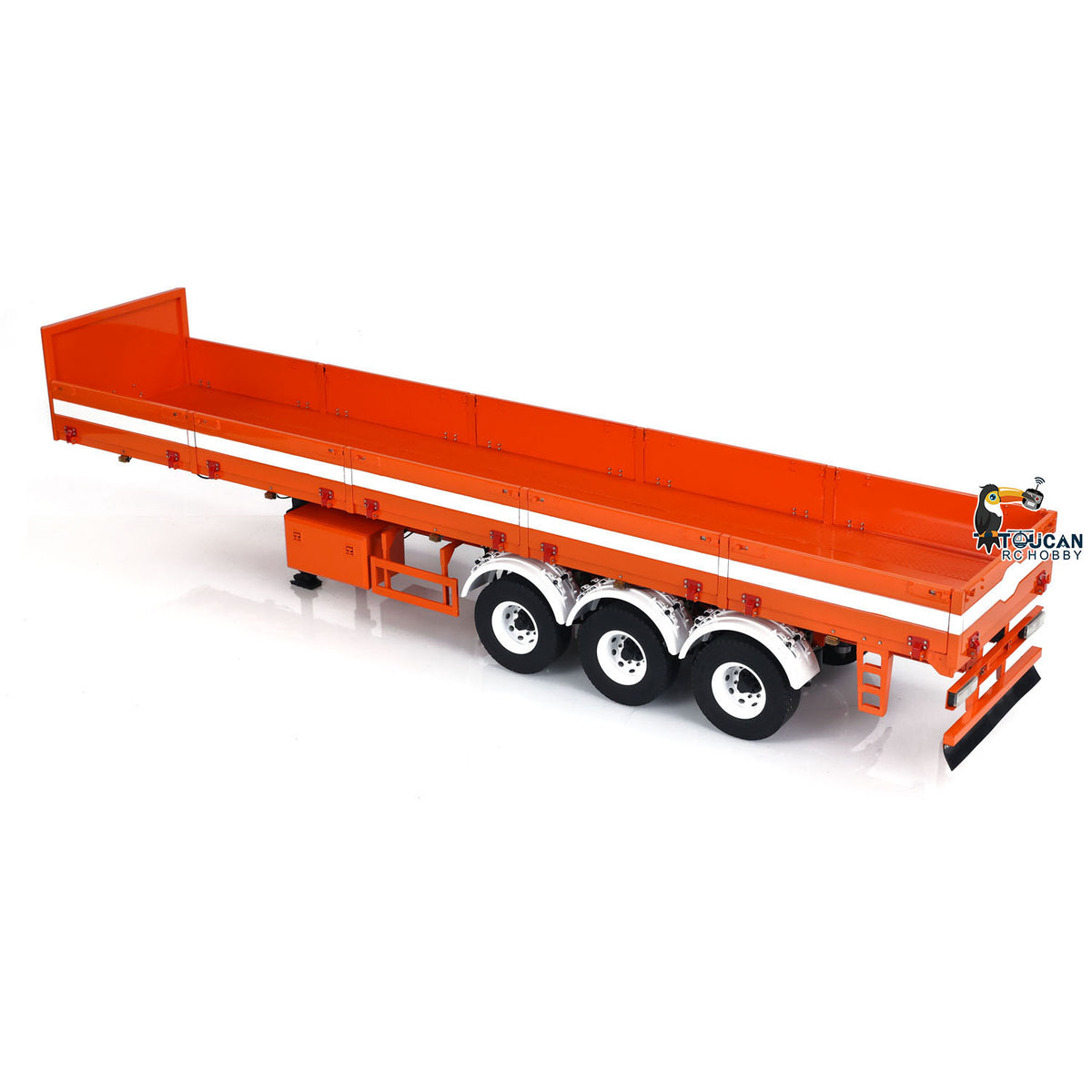 1/14 Metal 3 Axles Trailer for RC Hydraulic Dump Truck Radio Control P ...