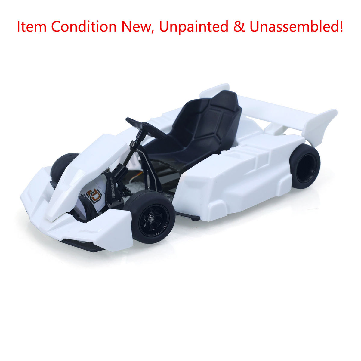 JDM 298B 1/10 Plastic RC Go-Kart DIY Model Radio Controlled Electric R ...