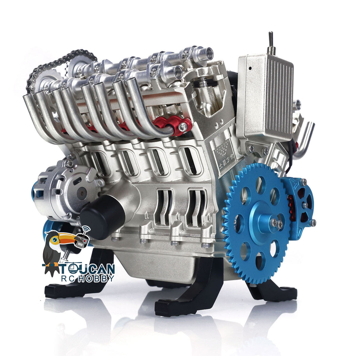 TECHING 500+Pcs V8 Engine Building Kit 8 Cylinder Metal Machinery Asse ...