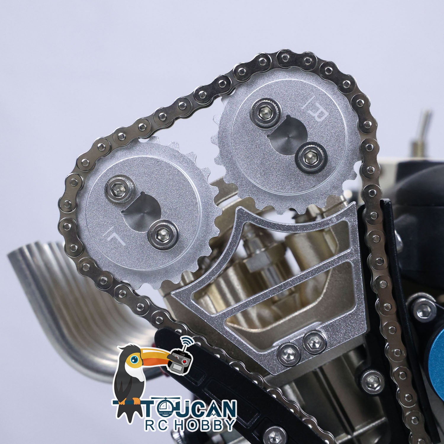 TECHING 500+Pcs V8 Engine Building Kit 8 Cylinder Metal Machinery Asse ...