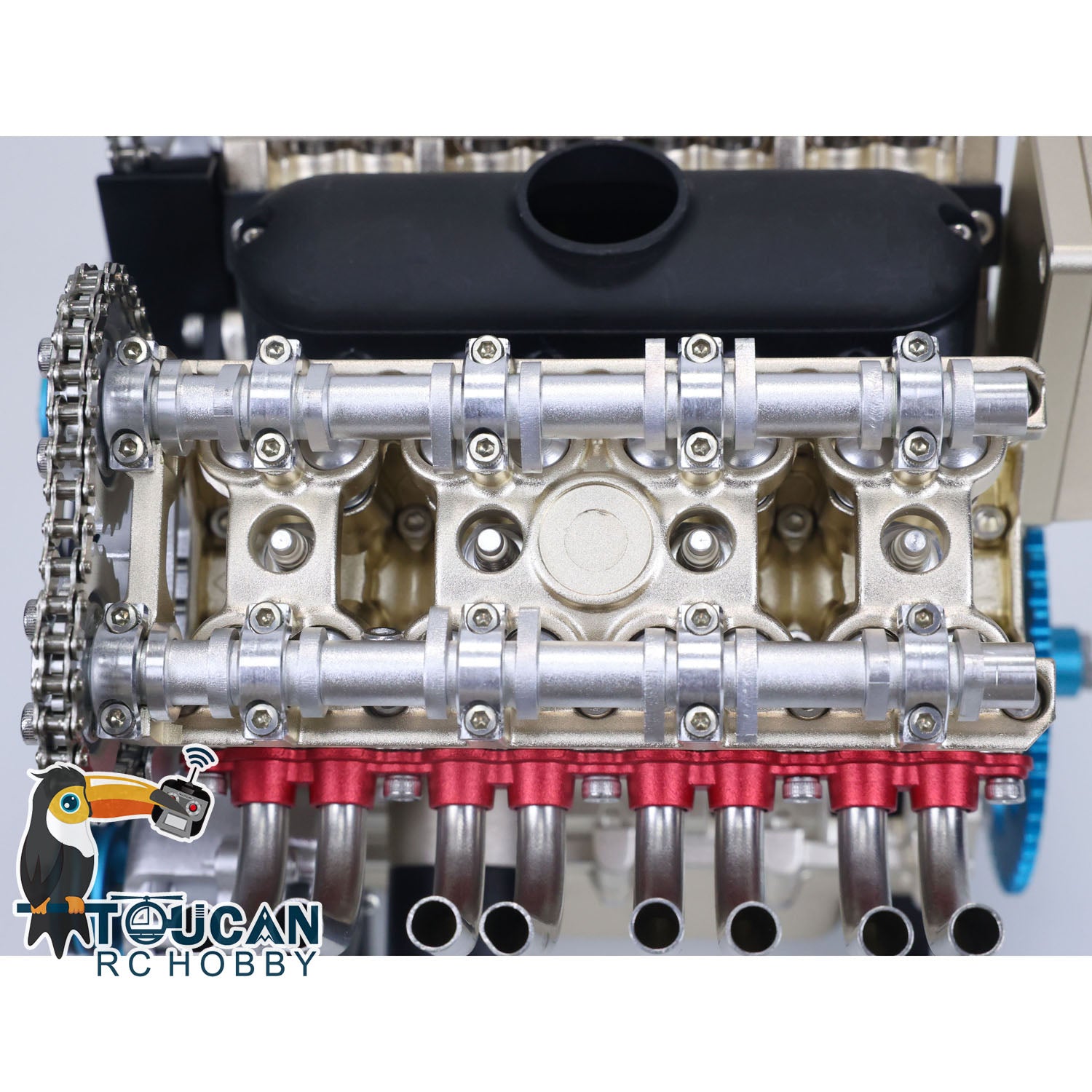 TECHING 500+Pcs V8 Engine Building Kit 8 Cylinder Metal Machinery Asse ...