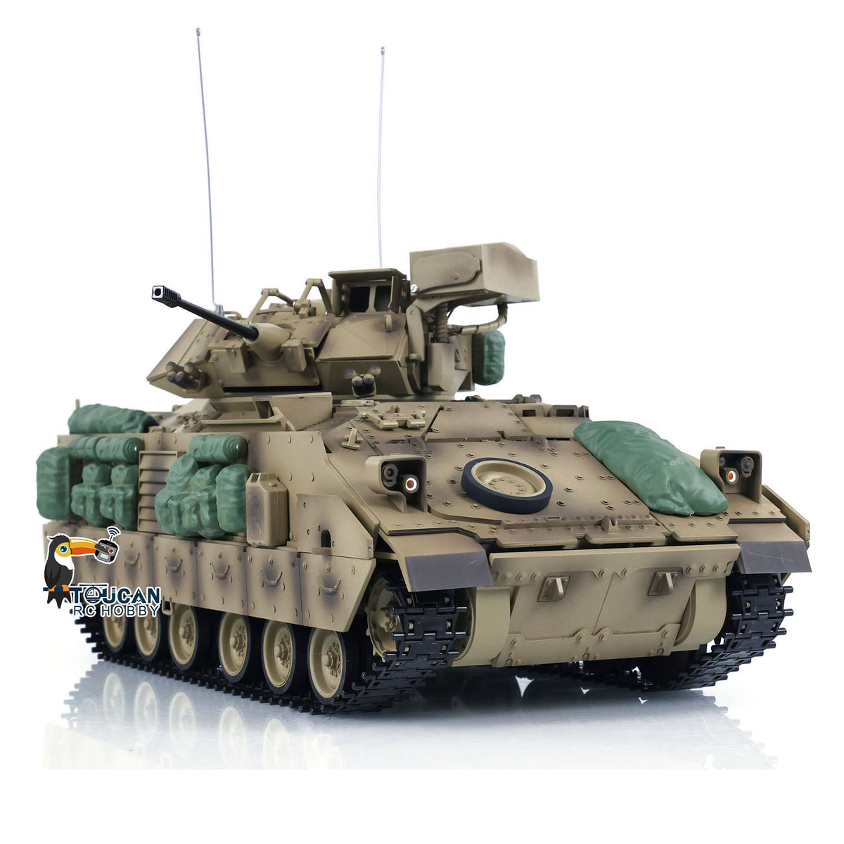 1/16 Tongde RC Battle Tank M2A2 Bradley Electric Infantry Barrel Recoi ...