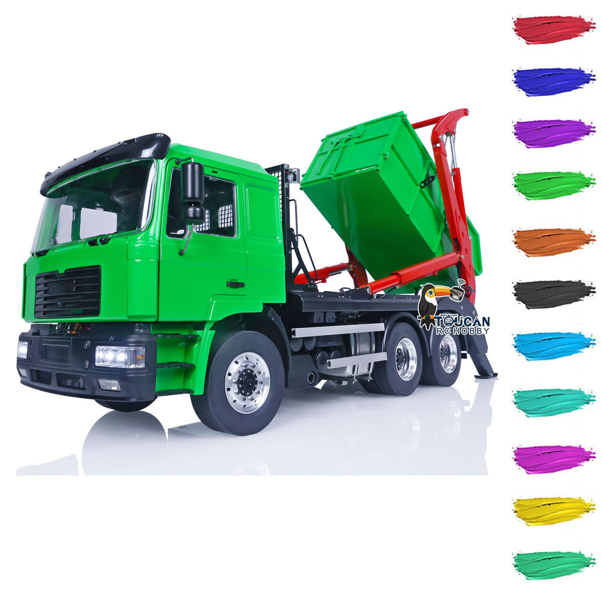 JXMODEL 1/14 6x4 Metal RC Hydraulic Skip Loader Cars Remote Controlled ...