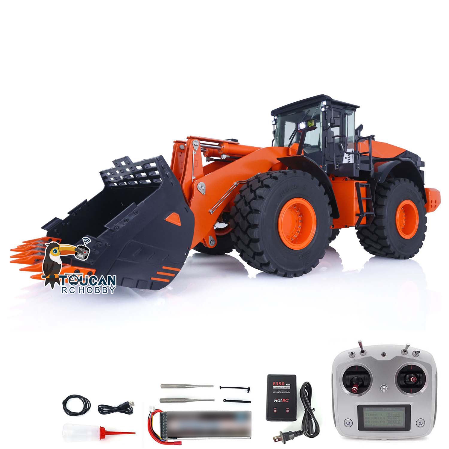 1/14 JDM 198 RC Hydraulic Loader RTR ZW370 Construction Vehicles Paint ...