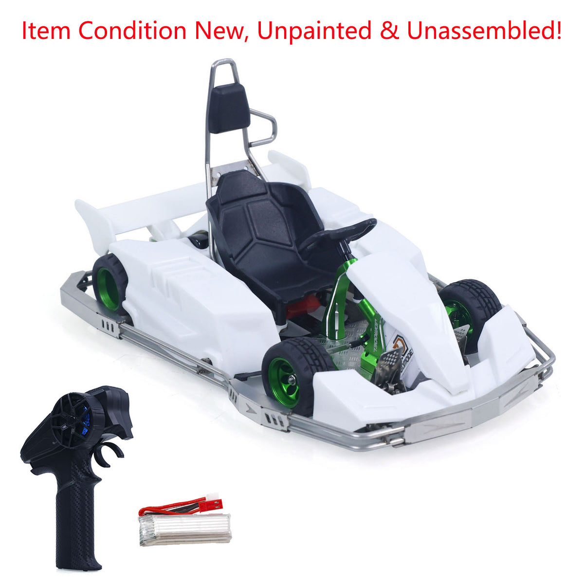 1/10 Plastic RC Go-Kart JDM 298B KIT Radio Controlled Electric Racing ...