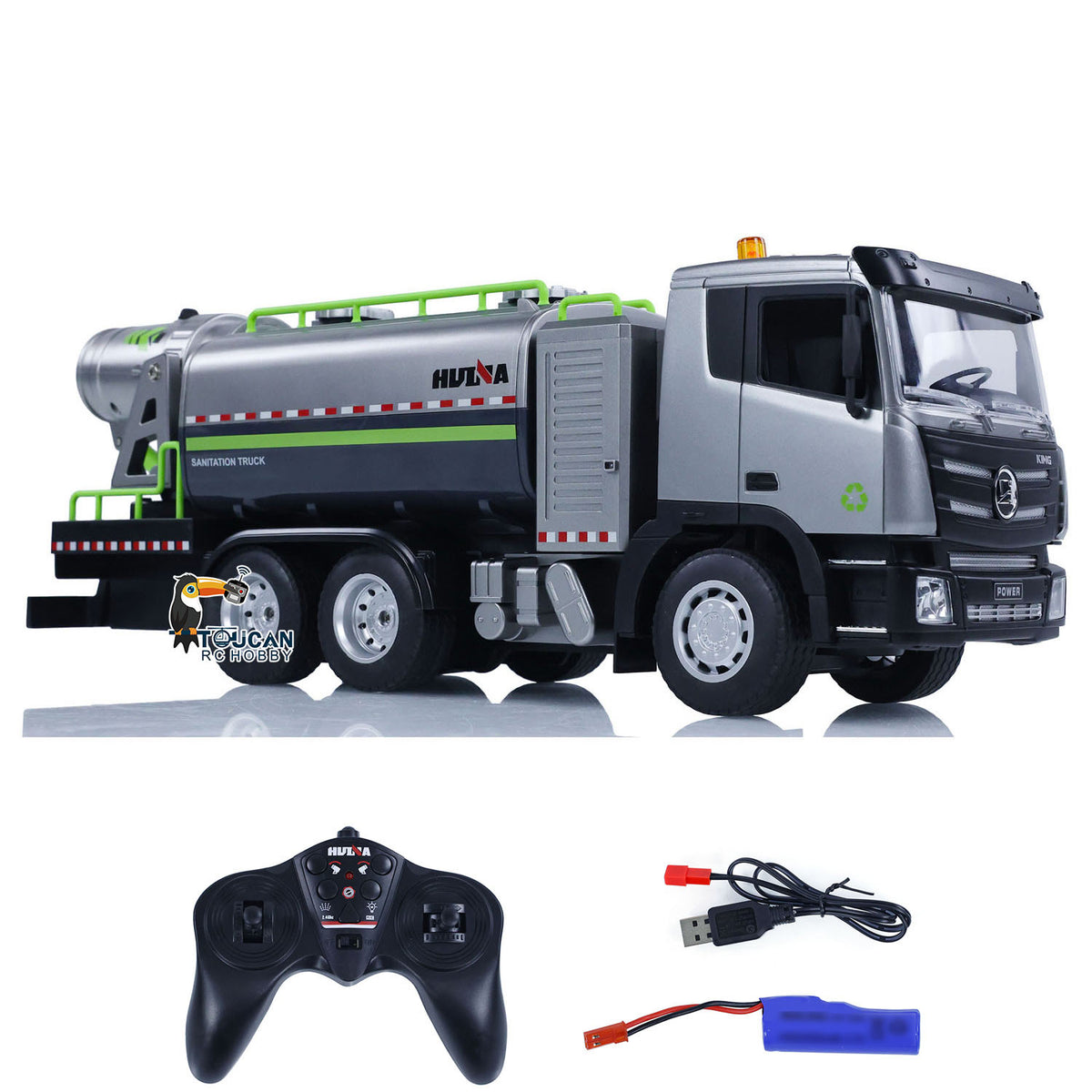 1/18 HUINA 1316 RC Spray Fog Cannon Remote Control Truck 9CH Eletric C ...