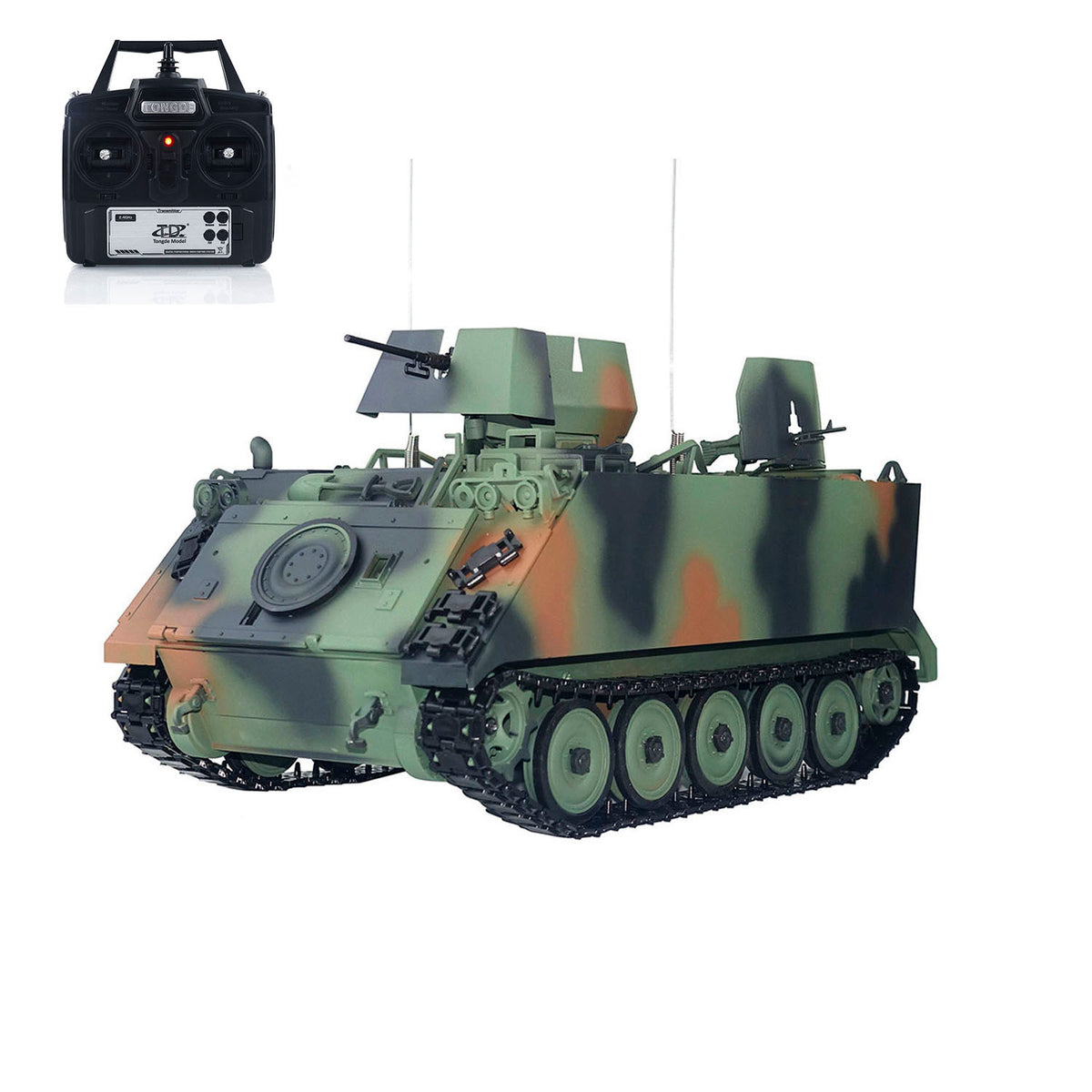 TD 1/16 RC Tank M2412-B M113A1 ACAV 360 Turret Rotation Infrared Metal ...