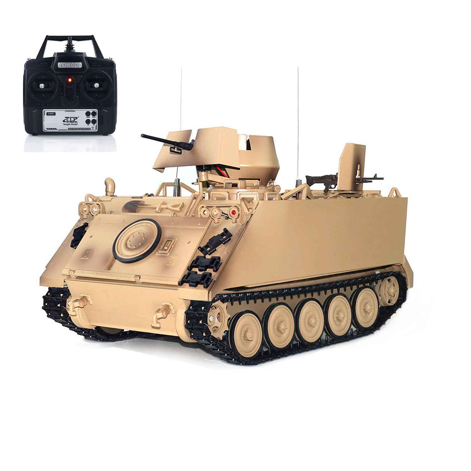 1/16 Tongde RC Tank M2412-B M113A1 ACAV Infrared 360 Turret Rotation S ...