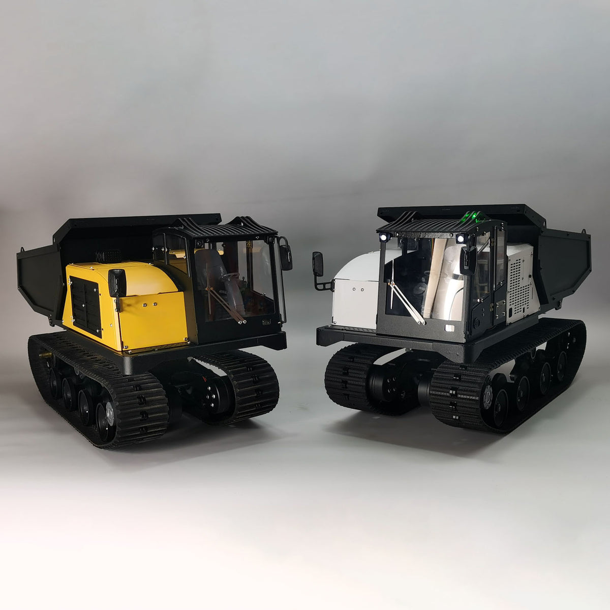 1/14 RC Hydraulic Crawler Dump Truck T14R Metal Tracked Tipper RTR Con ...