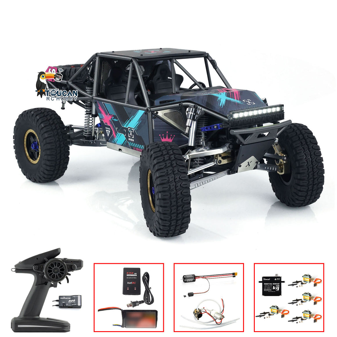 1/8 Capo Queen CD1582X U4 RC Crawler Car Remote Control Racing Vehicle ...
