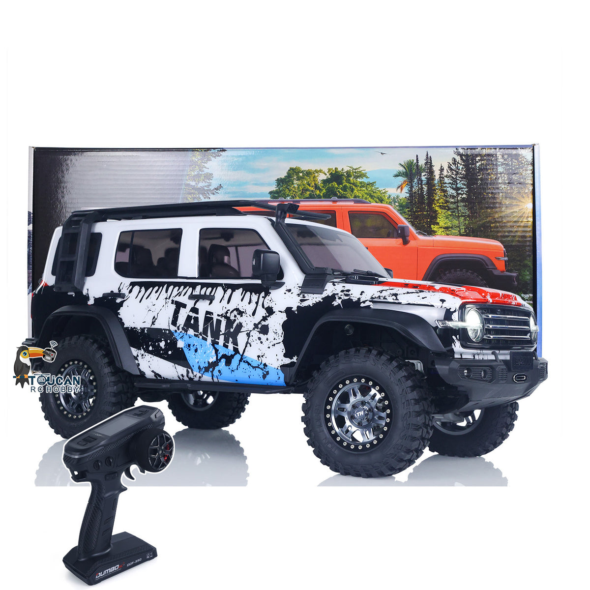 1/8 RC Crawler Tank 300 Commemorative Edition 4WD Remote Control Off R ...